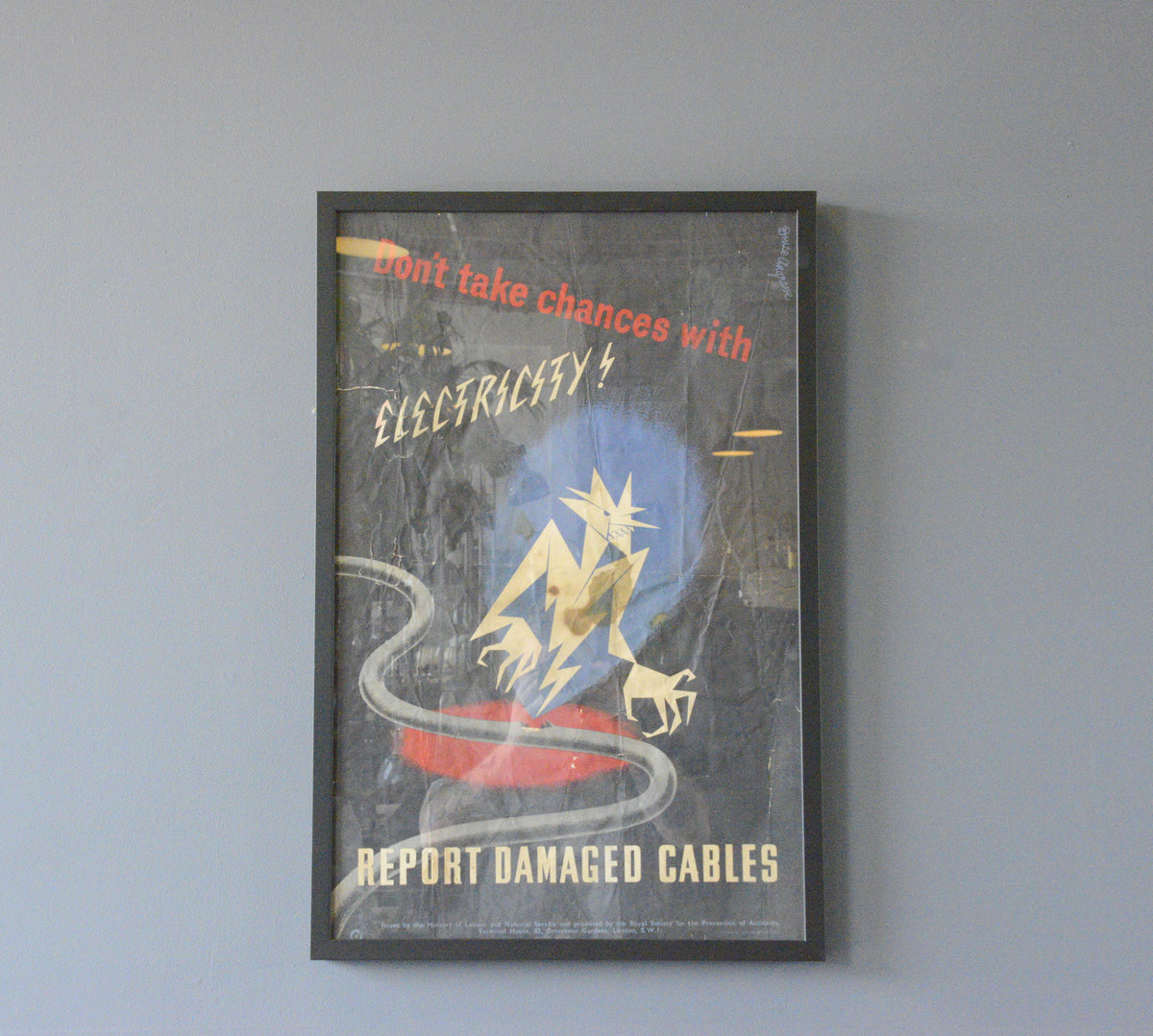 WW2 Factory Safety Poster Circa 1940s – Otto's Antiques