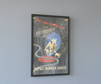 WW2 Factory Safety Poster Circa 1940s – Otto's Antiques