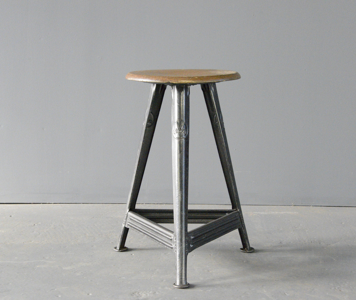 Industrial Factory Stool By Rowac Circa 1930s – Otto's Antiques