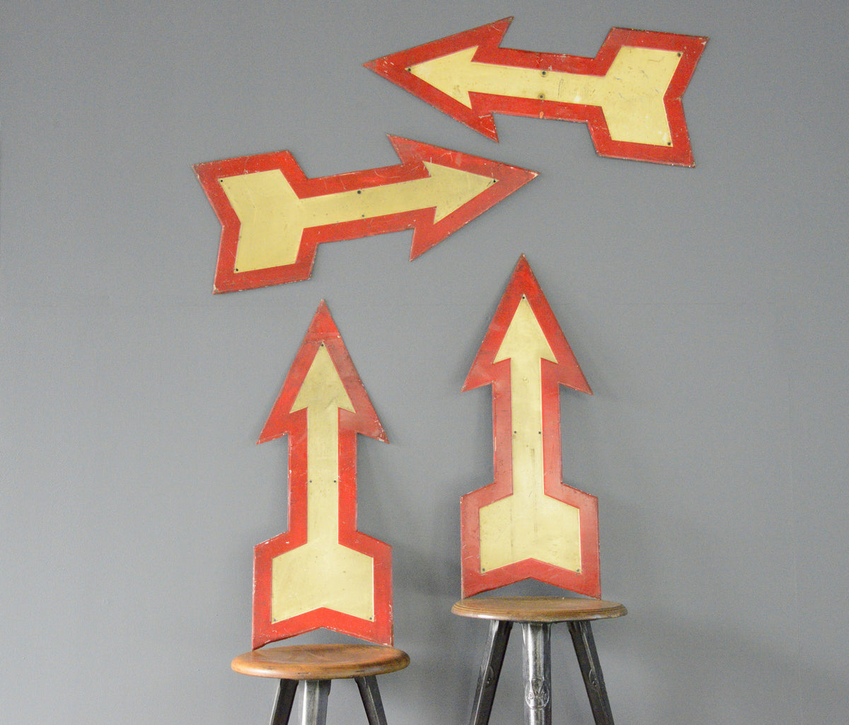 German Railway Arrow Signs Circa 1950s – Otto's Antiques