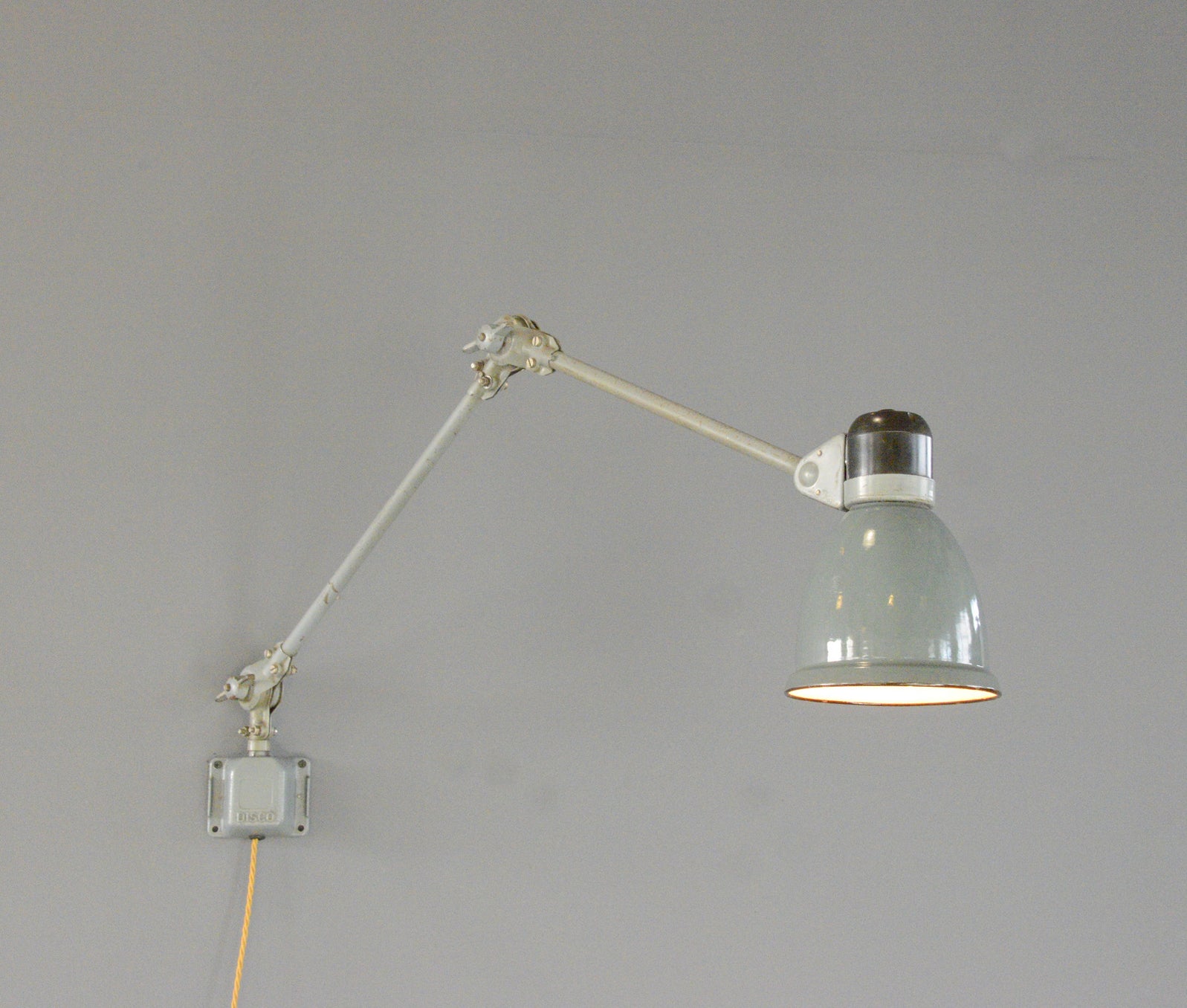 Wall Mounted Industrial Task Lamp By Fabrilux Disco Circa 1930s – Otto ...