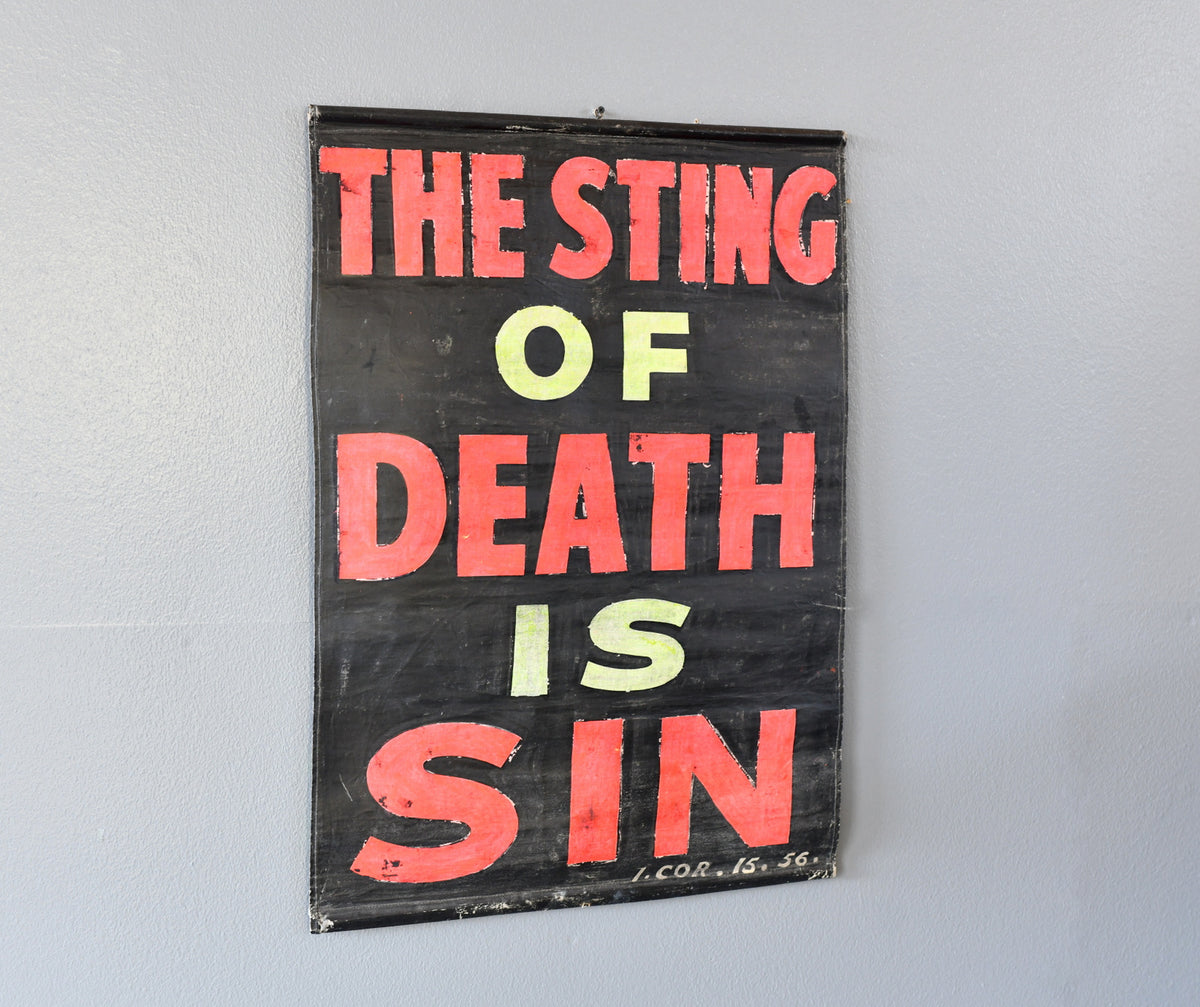 Canvas Protest Banner Circa 1950s – Otto's Antiques