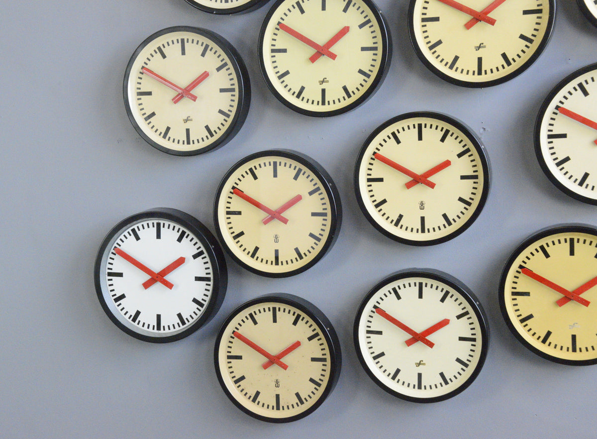 Red Handed Factory Clocks Circa 1960s – Otto's Antiques