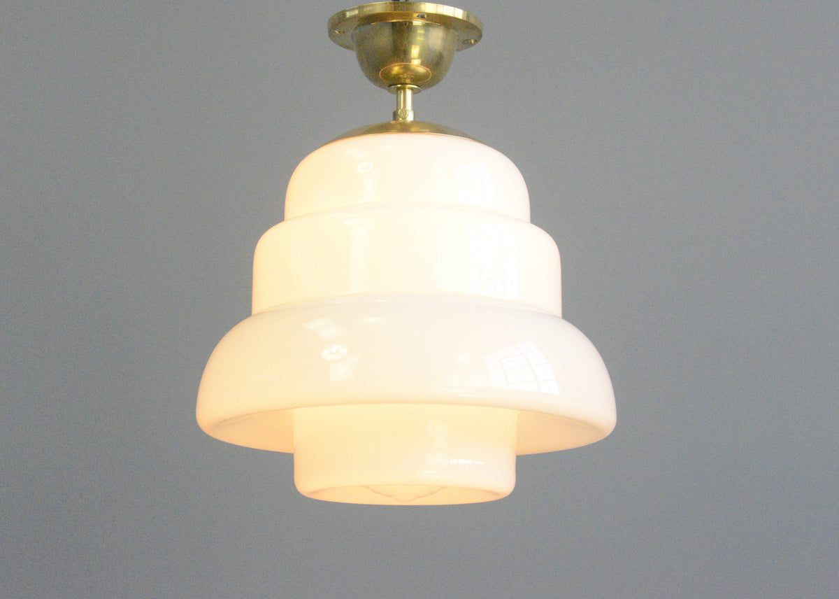 Mithras Opaline Glass Pendant Light By August Walter & Sohne – Otto's ...