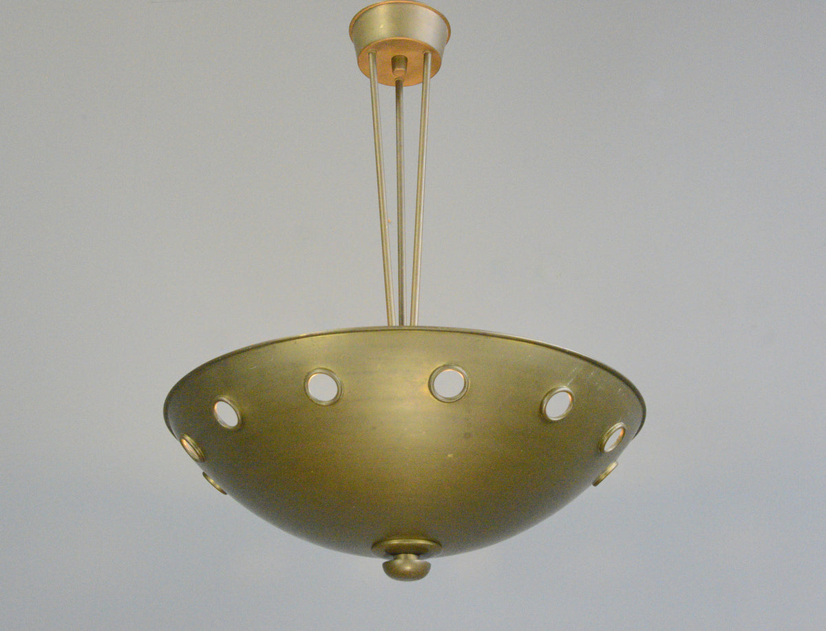 Large Brass Uplighter Pendant Light Circa 1920s – Otto's Antiques