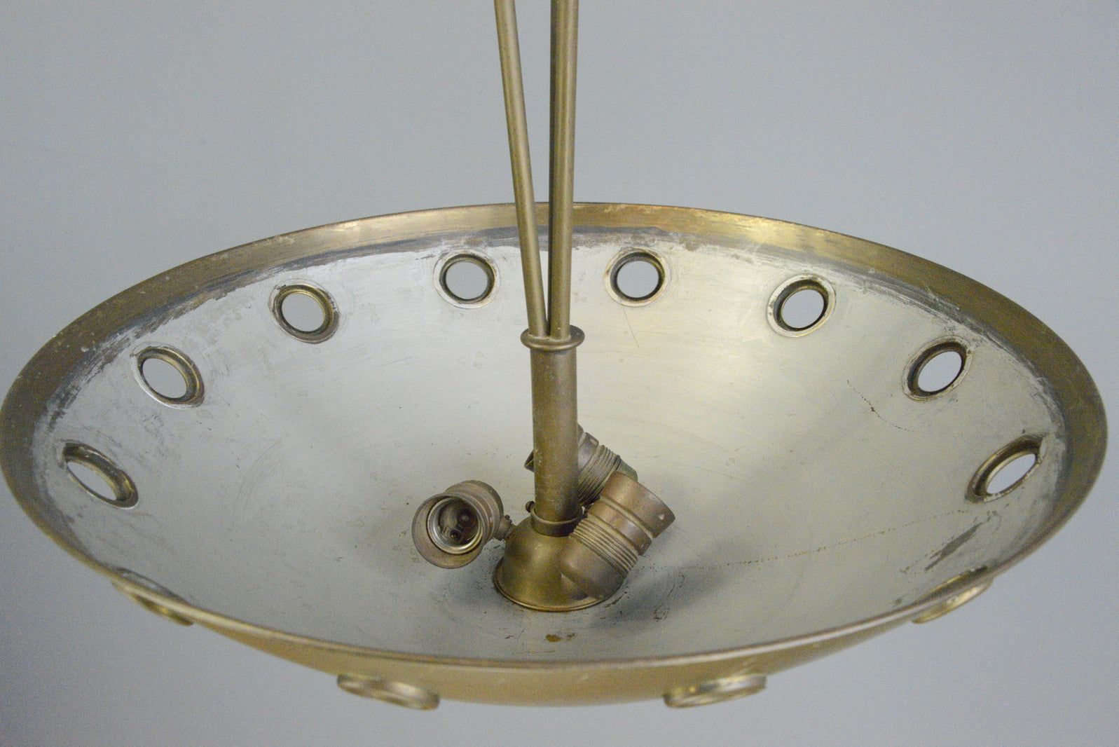 Large Brass Uplighter Pendant Light Circa 1920s – Otto's Antiques