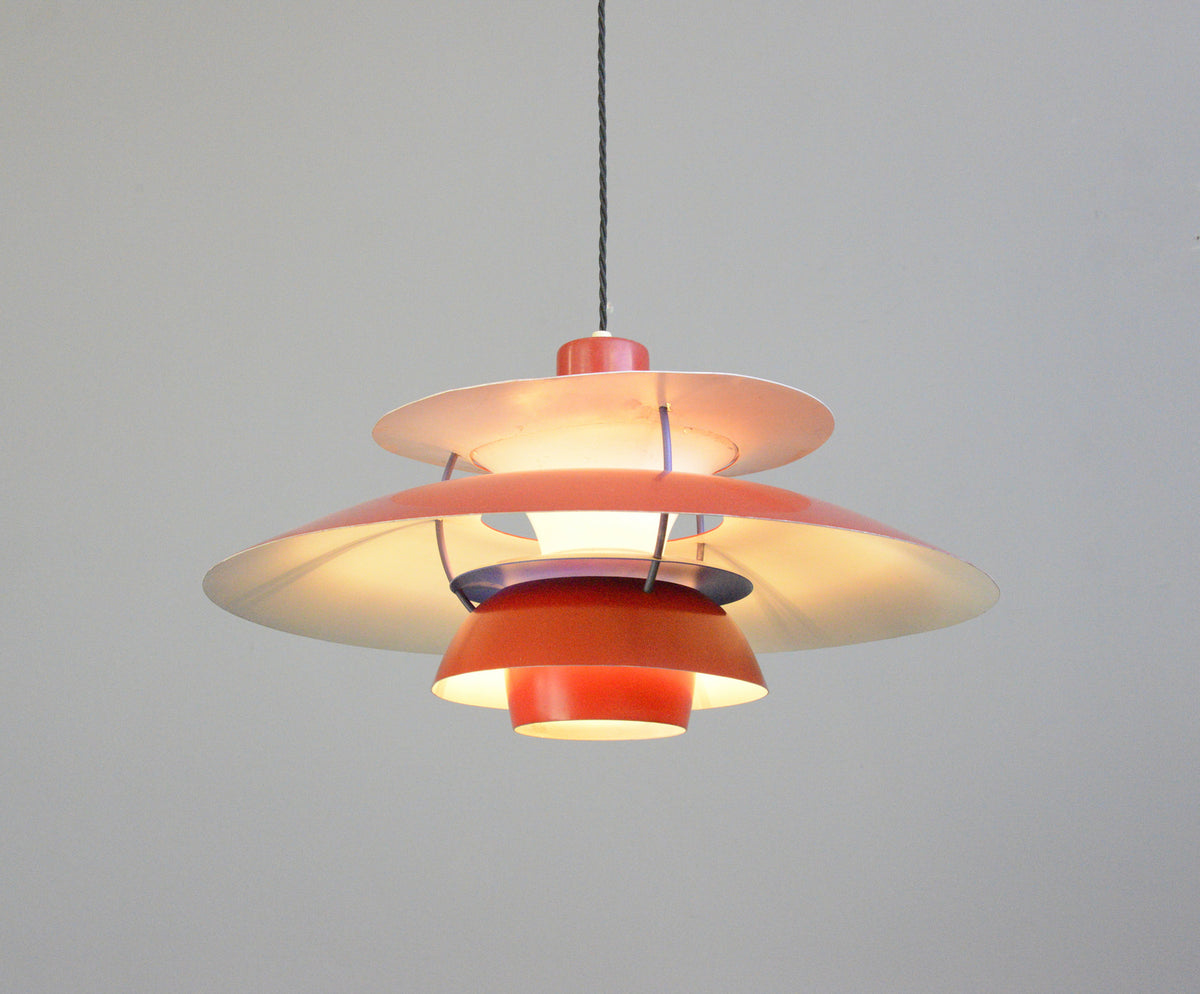 Red Model PH5 Pendant Light By Louis Poulson – Otto's Antiques