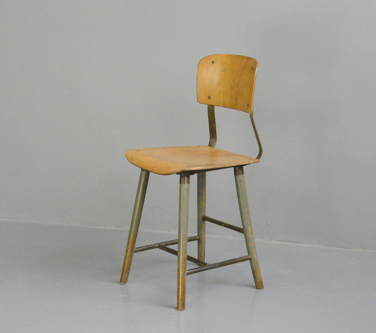 Industrial Factory Chair By Rowac Circa 1930s – Otto's Antiques