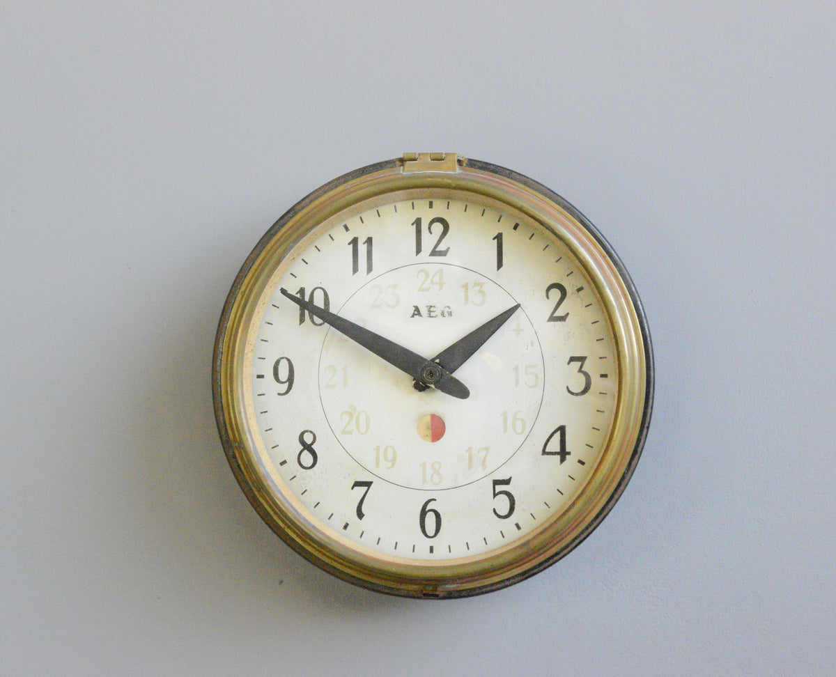 Wall Clock By Peter Behrens For AEG Circa 1910 – Otto's Antiques