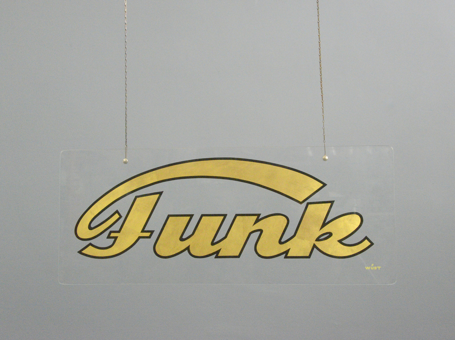 Glass Shop Display Sign "Funk" Circa 1930s – Otto's Antiques