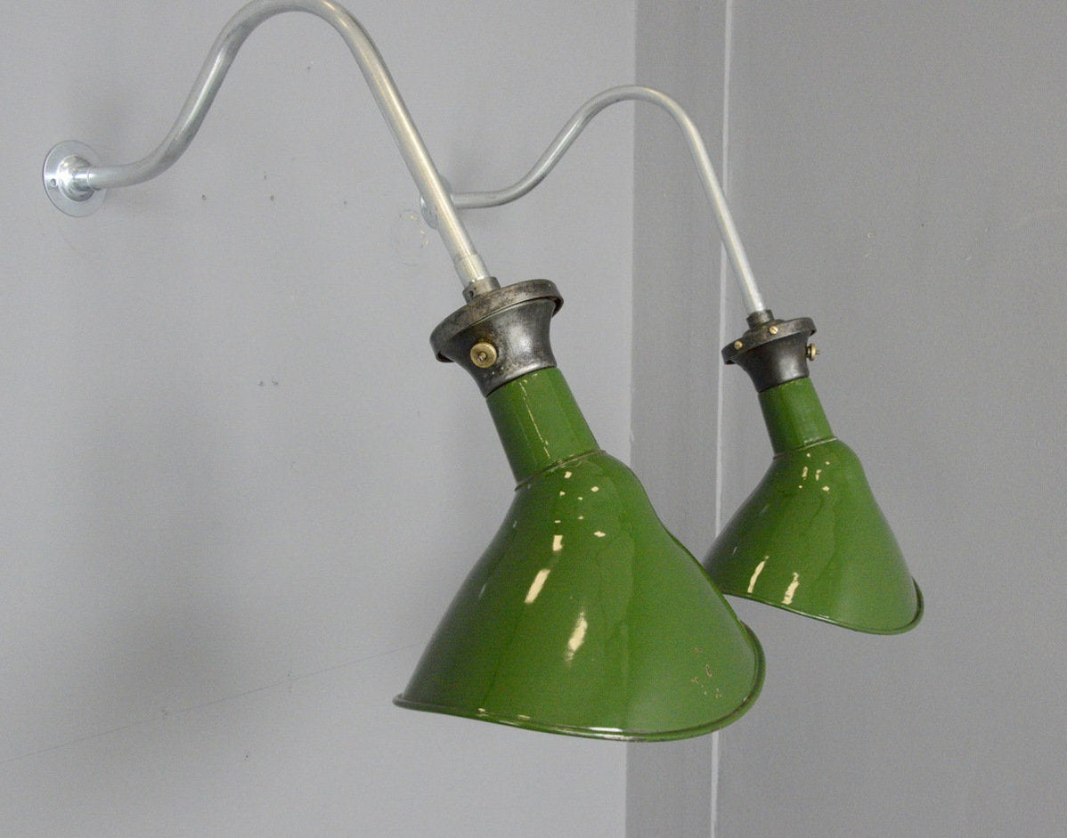 Wall Mounted Elliptical Lights By Benjamin Circa 1930s – Otto's Antiques